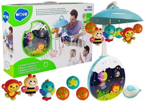 Huile Toys kolotoč nad postýlku s projektorem, DO