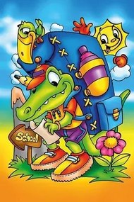 ART PUZZLE 5852 Dřevěné puzzle Cesta do školy / 16 dílků / od 3 let