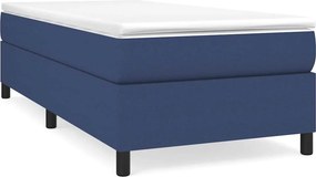 Rám postele s boxspringem modrá 90x190 cm textil 3120828