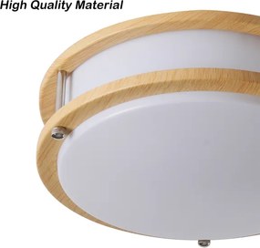 BRILAGI - Stropní svítidlo ELARO 2xE27/40W/230V pr. 26 cm dekor dřeva