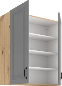 STILO ad | horní skříňka 80 G-90 2F s policemi | 80 cm | VYSOKÁ | artisan/šedá
