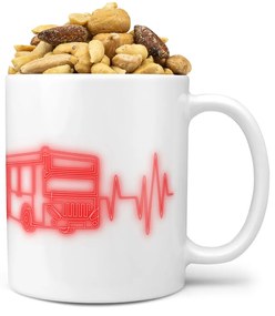 Hrnek Bus Heartbeat (Náplň hrníčku: Směs slaných oříšků)