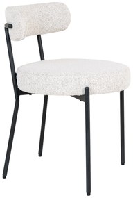 House Nordic Jídelní židle BADALONA bílé bouclé 1001214