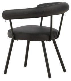 Jídelní židle Västerås x Josefin Lustig, 2ks, černá, D60xS68xV73