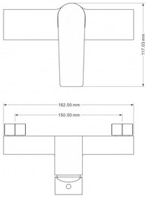Mexen Lynx sprchová baterie zlatá, 745940-50