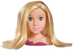 SIMBA Česací hlava blondýnka kadeřnický set malá kadeřnice s doplňky s5560145