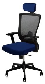 DELSO Kancelářská židle PRON s opěrákem Barva potahu: tmavě modrá