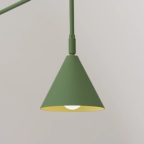 Sollux Lighting Nástěnné svítidlo NOX olivově zelené