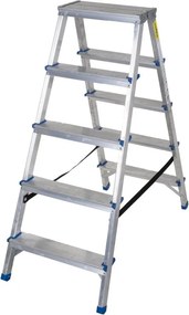 Drabest Hliníkové schůdky oboustranné  5 stupňů