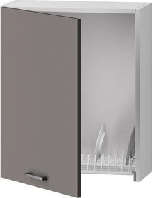 Casarredo - Komfort nábytek W60SUD1 h. skříňka 1-dveřová s odkapávačem CARLO šedá/grafit