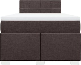 Box spring postel s matrací tmavě hnědá 120x190 cm textil 3288130
