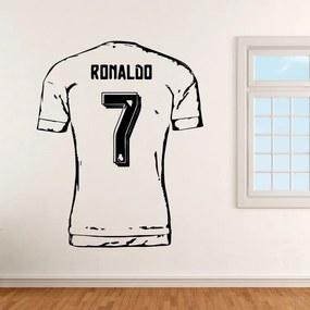 Fotbalový dres Ronaldo 7 - vinylová samolepka na zeď 80x65cm