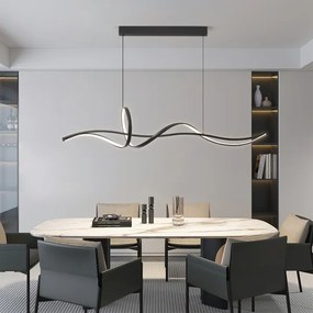 Brilagi - LED Stmív. lustr na lanku SIGNATURE LED/55W/230V 120x23 cm černá + DO