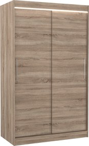 ADRK Furniture Posuvná skříň s LED osvětlením COLLIN 120 ADRK-SW-COL-T-120+L