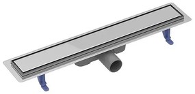 Cersanit Tako, lineární odtokový žlab s oboustranným roštem 60cm, nerezová, S907-008