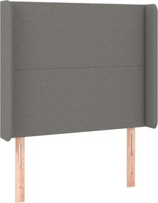 Box spring postel s matrací tmavě šedá 90x190 cm textil 3131794