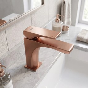 Rea, Umyvadlová baterie PREMIUM REA Joe Brush Copper low, REA-B8936