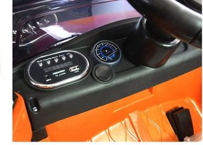 LEAN CARS Elektrické autíčko HL1638 pro děti LED MP3 ovladač oranžové