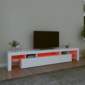 TV skříňka s LED osvětlením bílá 215x36,5x40 cm 3152794