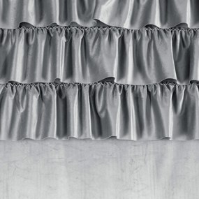 ZATEMŇOVACÍ ZÁVĚS NA PÁSCE AURA 140X270 CM STŘÍBRNÁ