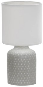 Šedá stolní lampa s textilním stínidlem (výška 32 cm) Iner – Candellux Lighting