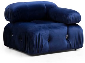 Atelier del Sofa Rohová sedací souprava Bubble Velvet Blue L1-O1-1R-PUF, Modrá