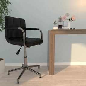 vidaXL Otočná kancelářská židle umělá kůže [334750] Barva: Černá