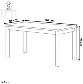 Autronic Jídelní stůl HT-725 OAK Odstín: Dub divoký