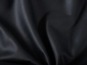 Biante Velký oválný bavlněný saténový ubrus ST-006 Černý 180x220 cm