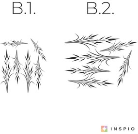 Samolepka na zeď - Listy a tráva