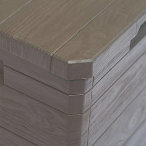 Venkovní úložný box - 90L - hnědý | 42,5x44x50 cm