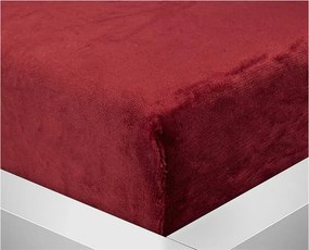 Bavlissimo Prostěradlo mikroplyš 90 x 200 cm vinová