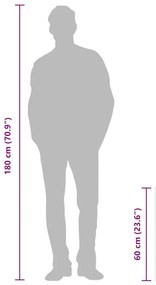vidaXL Marketos Středová pohovka s 1 opěradlem krémově bílá masivní akácie