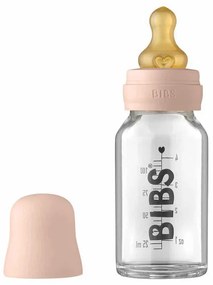 Bibs Baby Bottle skleněná láhev 110 ml Blush