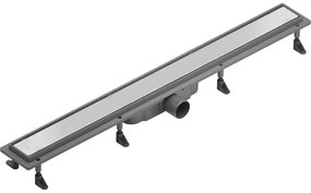 Mexen Flat ABS, sprchový odtokový žlab 2v1 80 cm, broušená ocel, 1069080