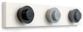 Nástěnný věšák v černé, šedé, tmavě šedé barvě LEGO®, 35 x 6,8 cm
