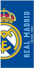 Bavlněná fotbalová osuška FC Real Madrid - motiv Half Navy - 100% bavlna - 70x140 cm