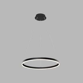 Tenká závěsná kružnice Circle Barva: Černá, Průměr: 600 mm, Stmívání: Stmívatelné DALI/PUSH