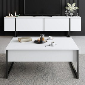 Konferenční stolek Luxe White and Black