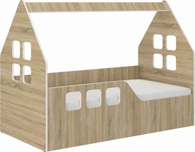 Wooden Toys Dětská postel DOMEK SONOMA 160x80 (vlevo)