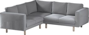 Potah na pohovku IKEA Norsborg rohová 4-místná barva šedá látka sametová