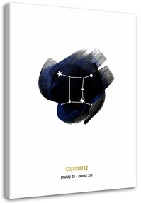 Gario Obraz na plátně Znamení zvěrokruhu - blíženci Rozměry: 40 x 60 cm
