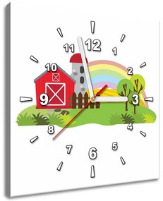 Gario Obraz s hodinami Farma Rozměry: 40 x 40 cm