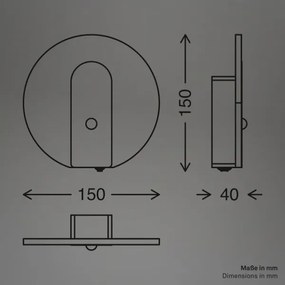 Briloner 3889012 - LED Nab nást svít se senz TARO LED/2,5W/5V 1800 mAh matný