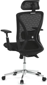 Ergonomická kancelářská židle NILS - černá síťovina