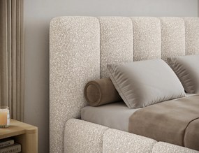 Postel Edvige + Dřevěný rám + plynový výtah + kontejner 160x200