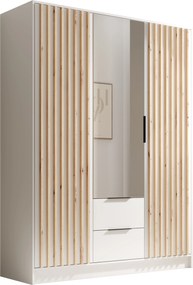 ADRK Furniture Skříň Neri 150 se zrcadly W-NER-150-W