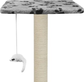 vidaXL Škrabadlo pro kočky se sisalovými sloupky 95 cm [170513] Barva: Šedá