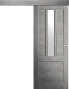 posuvné interiérové dveře na stěnu vasco doors LISBONA model 3 Průchozí rozměr: 70 x 197 cm, Orientace dveří: Levé dveře, Dekor: Dub skandinávský
