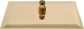 Dešťová sprchová hlavice nerezová ocel 30x20 cm obdélník zlatá 147713